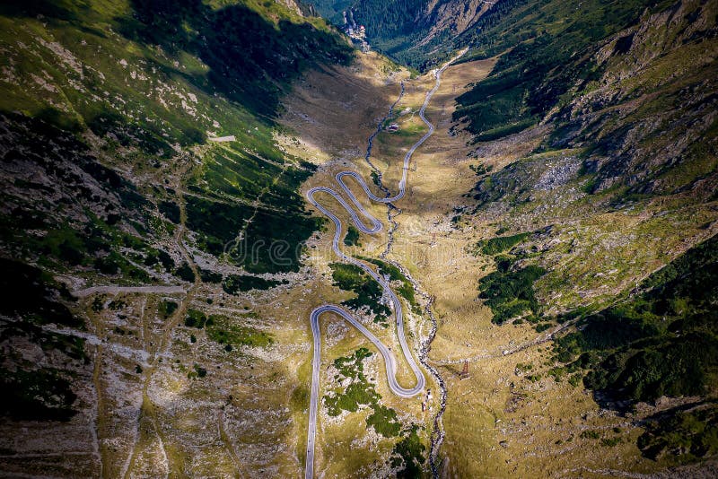 Road in the Mountains. Steep Turns Stock Photo - Image of asphalt, park ...
