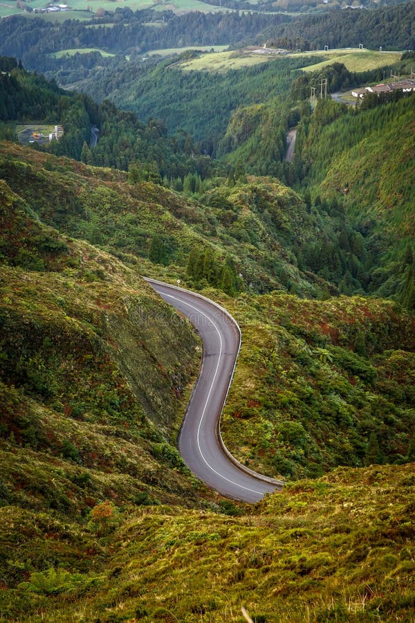 Road in the Mountains. View from Above Stock Photo - Image of eternity ...