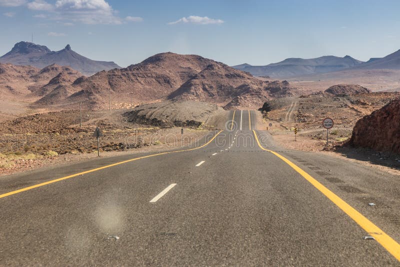 Road 8900 Near Tabuk, Saudi Arab Stock Image - Image of hill, land ...
