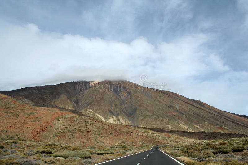 Road Near the Teide Volcano Stock Image - Image of teide, spain: 10503115