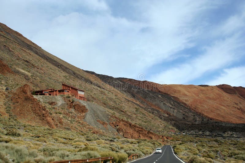 Road Near the Teide Volcano Stock Photo - Image of asphalt, nature ...