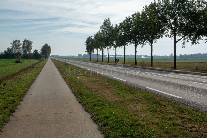 Road Network In Netherlands, High Quality Roads In Countryside, Stock ...