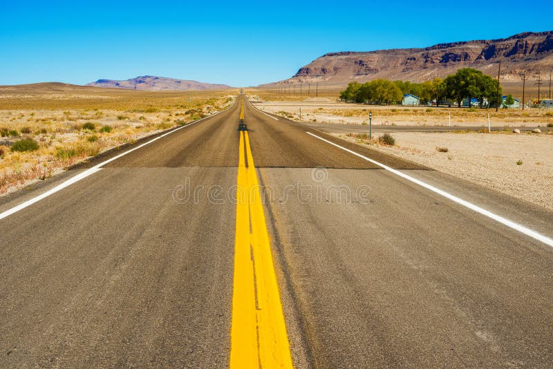 Road in Nevada, USA stock photo. Image of destinations - 65686086
