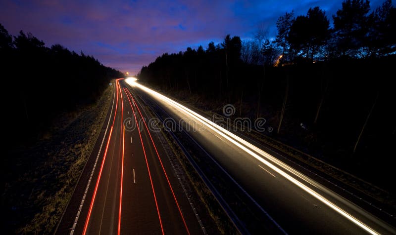 Road at Night stock photo. Image of speeding, lights - 12368290