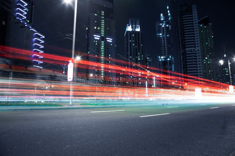 Road at night editorial photography. Image of motion - 196173967