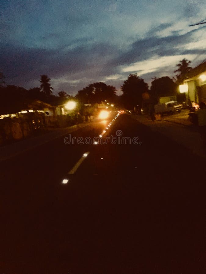 Road at Night stock photo. Image of road, view, mode - 163444880