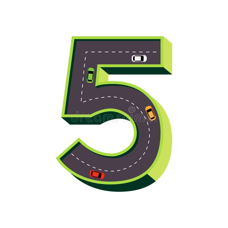 The Road Number stock vector. Illustration of street - 78594428