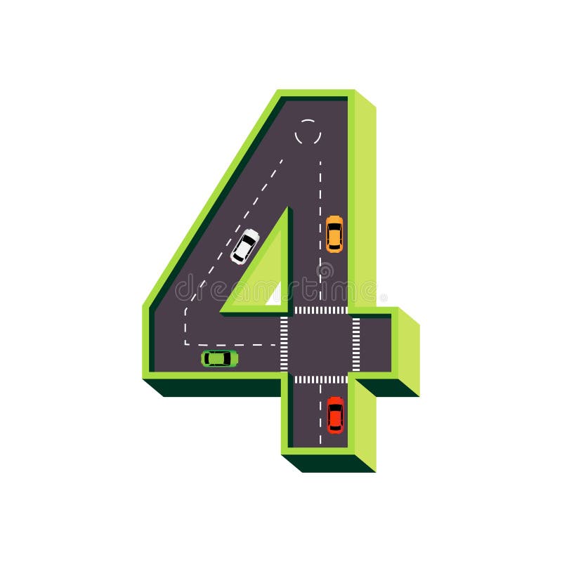 The Road Number stock vector. Illustration of line, abstract - 78594423