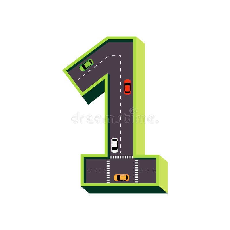 The Road Number stock vector. Illustration of icon, decorative - 78594354