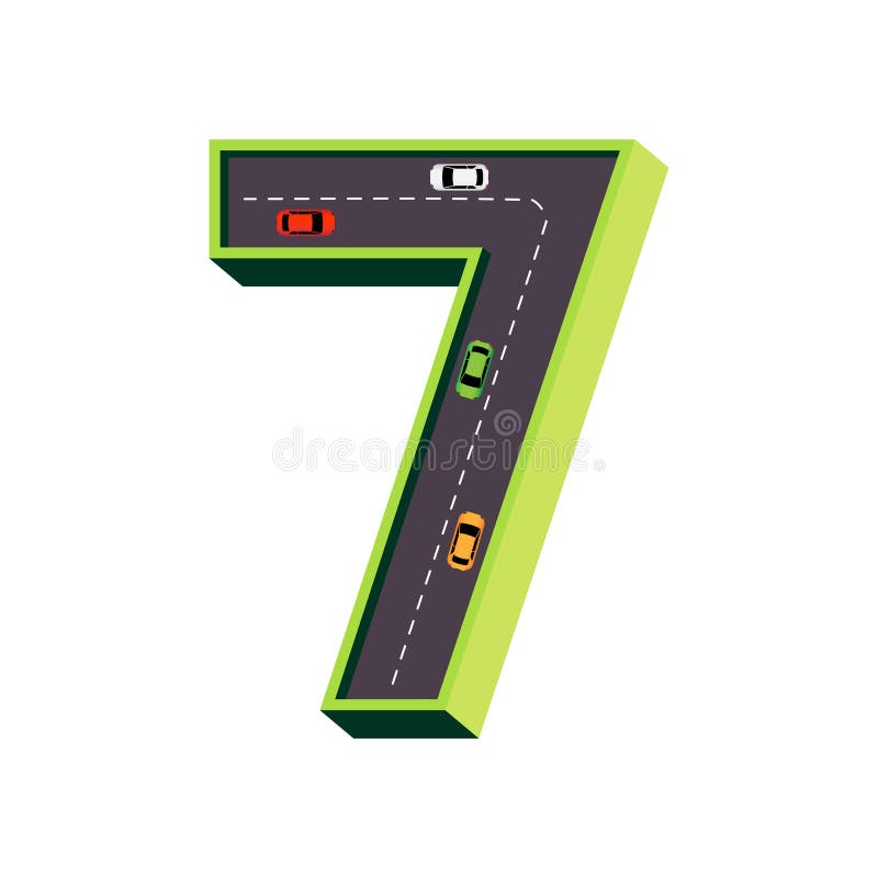 The Road Number stock vector. Illustration of street - 78594428