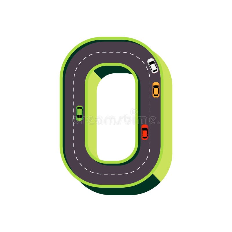 The Road Number stock vector. Illustration of drive, symbol - 78594393