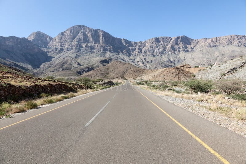Road in Oman, Middle East stock image. Image of roadtrip - 65946763