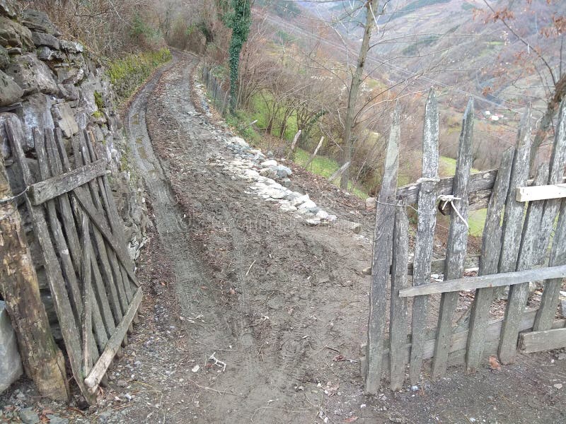 Road and open door stock image. Image of open, door - 106159693