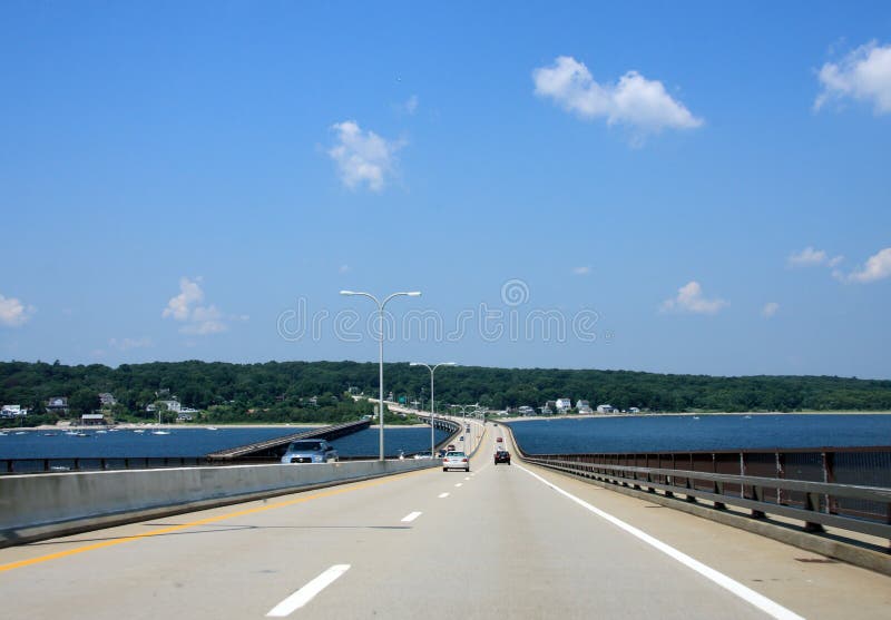 Road over a bridge stock image. Image of scene, architecture - 9579021