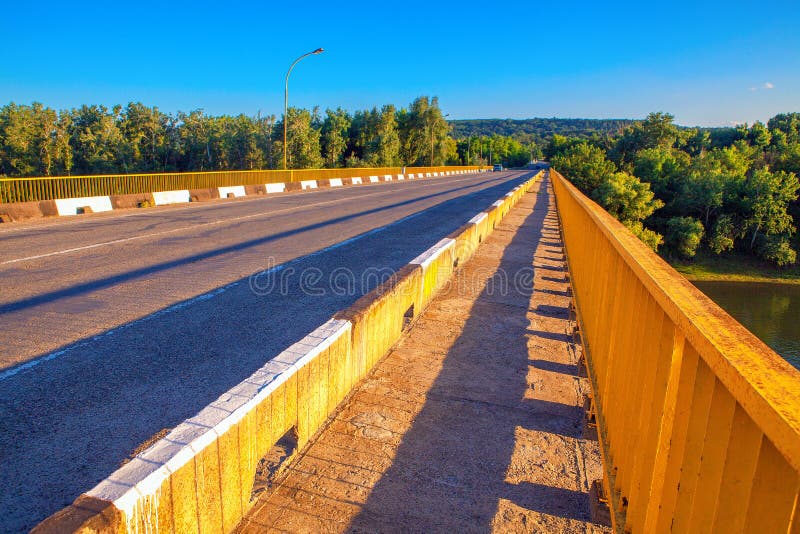 Road over the bridge stock image. Image of outdoors - 122020533