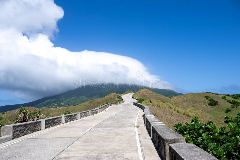 Road Over the Rolling Hills of Basco, Batan Islands, North of ...