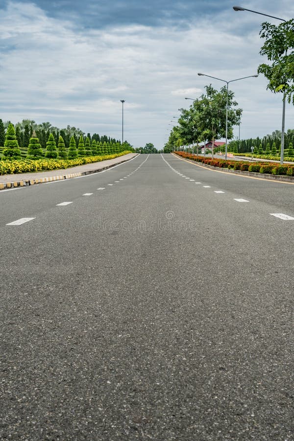 Road in the park stock photo. Image of pathway, road - 80651958