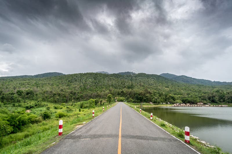Road in park stock photo. Image of field, view, lane - 77842208