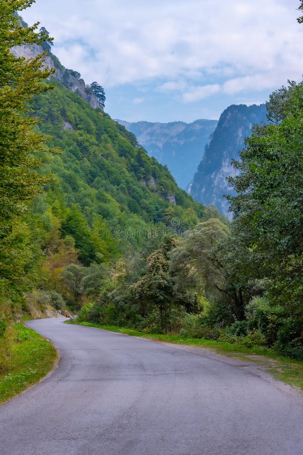 Road Passing through Rugova Valley in Kosovo Stock Image - Image of ...