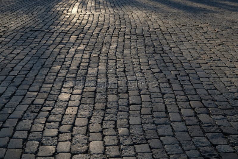 Stone Paved Road in the Old City Stock Photo - Image of abstraction ...