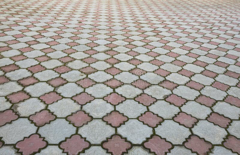 Parquet Works for Parks, Gardens, Sidewalks and Roads Stock Photo ...