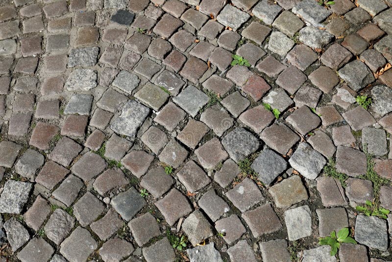 Road or Pavement Surface, Small Stone Blocks Stock Photo - Image of ...