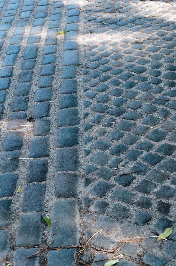 Road Paving Stones, Cobblestones Stock Image - Image of concrete, floor ...