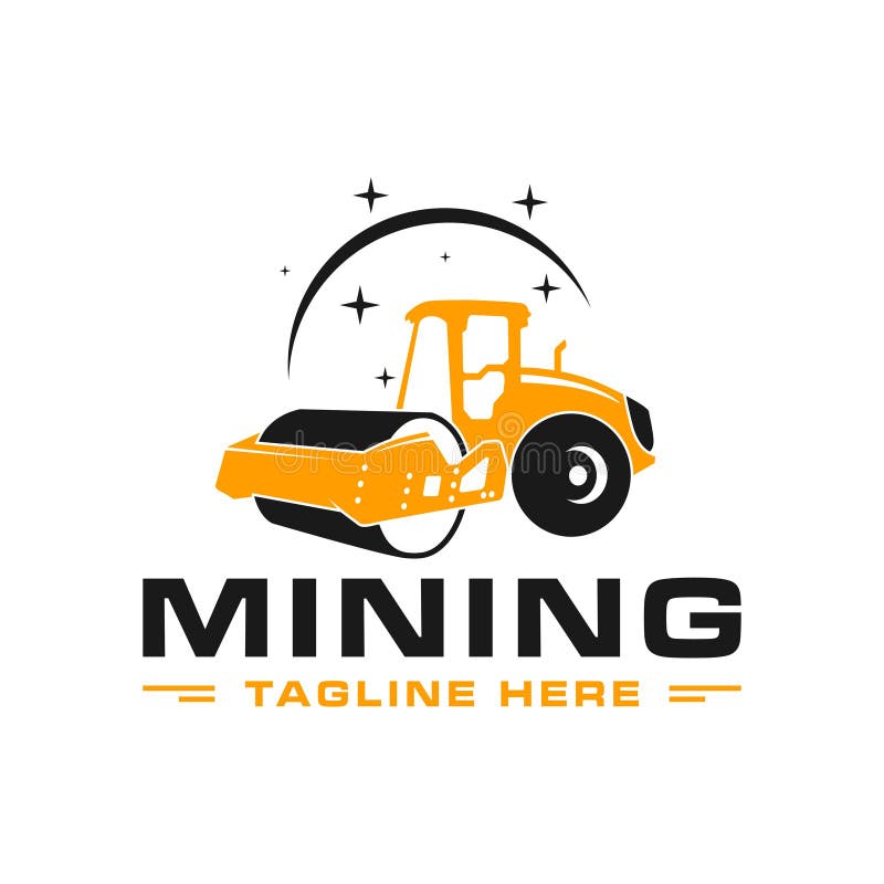 Road Paving Tool Illustration Logo Design Stock Illustration ...