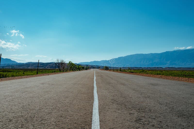 Road perspective stock photo. Image of grass, blue, road - 4672658