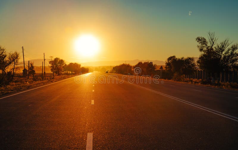 Road perspective stock photo. Image of grass, blue, road - 4672658