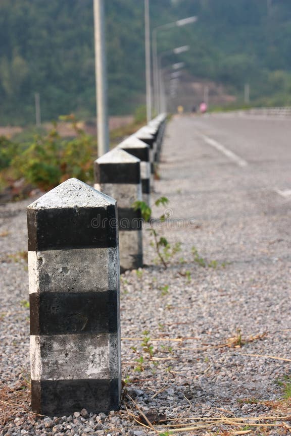 Road pillar stock photo. Image of warning, post, column - 91798866
