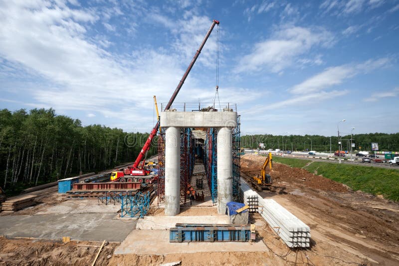 Road pillars stock photo. Image of stability, supporting - 35807266