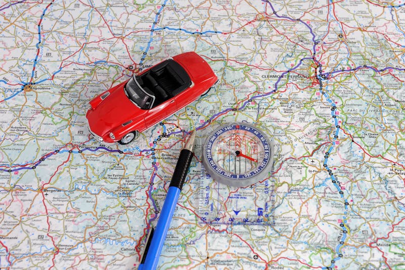 Road plan-four stock photo. Image of vintage, travelling - 14138688