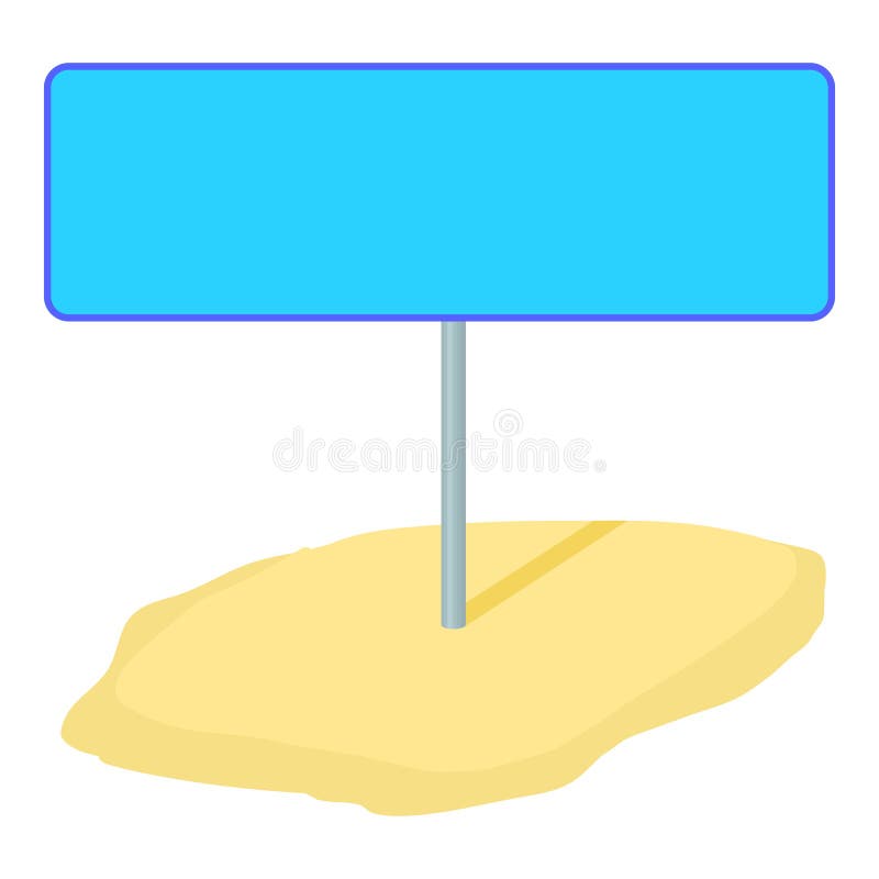 Road Pointer Icon, Cartoon Style Stock Vector - Illustration of vector ...