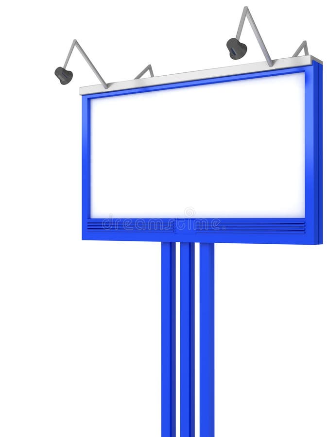 Road publicity board stock illustration. Illustration of advertising ...