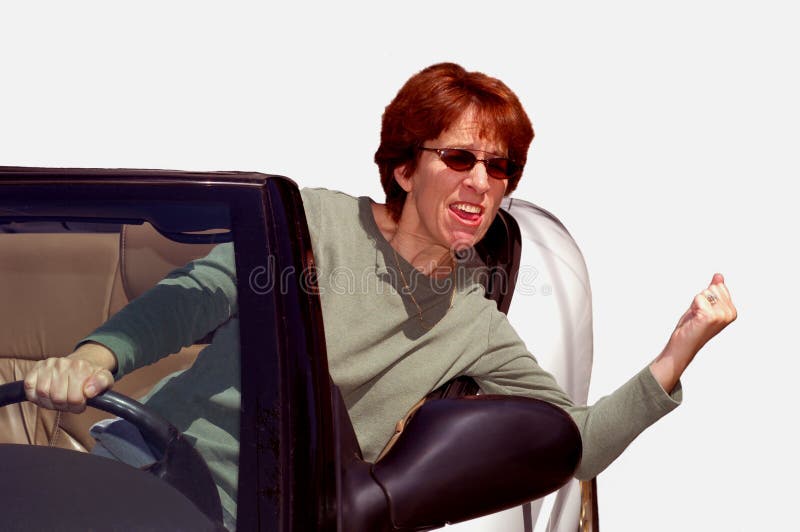 Road Rage stock photo. Image of female, rage, scared, upset - 692600