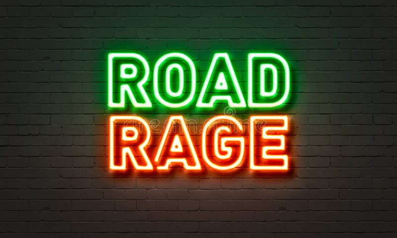 Road Traffic Sign With A Road Rage Stock Vector - Illustration of ...
