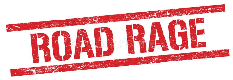 ROAD RAGE Text on Red Grungy Rectangle Stamp Stock Illustration ...