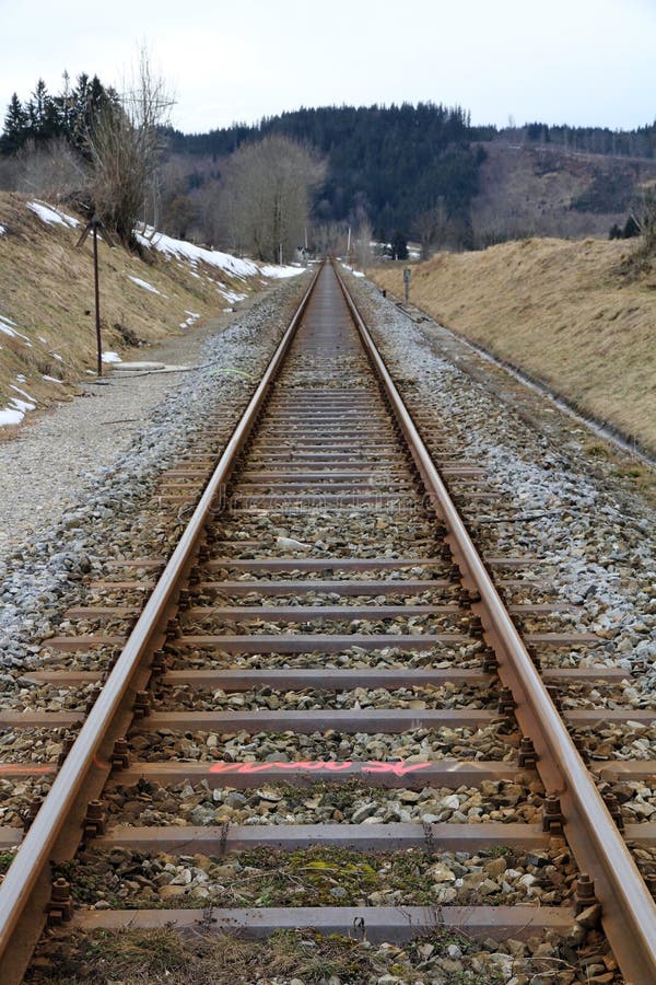Road rails stock photo. Image of future, railroad, line - 38865852