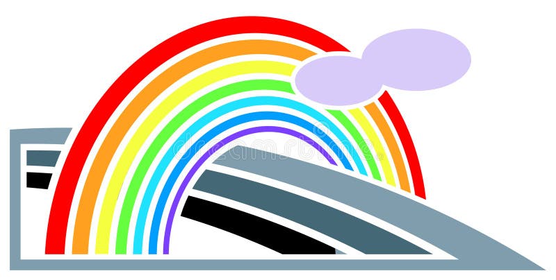 Landscape Rainbow Road Stock Illustrations – 2,310 Landscape Rainbow ...