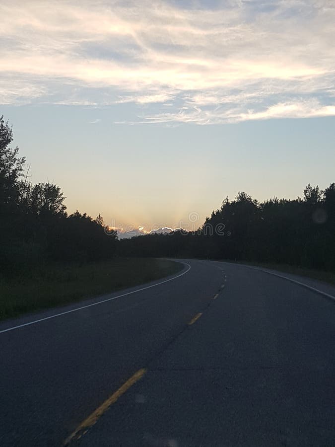 Road Rays stock image. Image of clouds, road, spectacular - 130498015