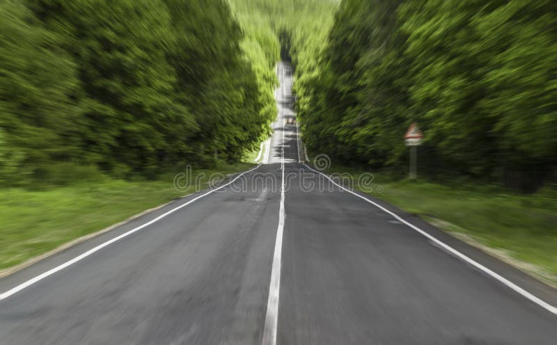 The Road Receding into the Distance Stock Photo - Image of backgrounds ...