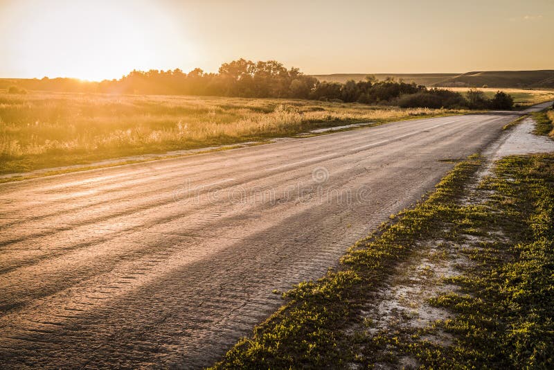 The Road Receding into the Distance Stock Photo - Image of landscapes ...