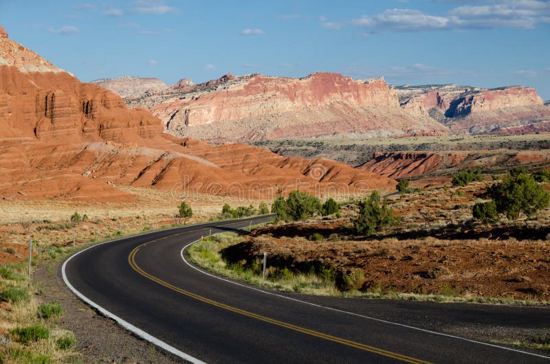Desert Road In Eastern Washington State, USA Stock Image - Image of ...