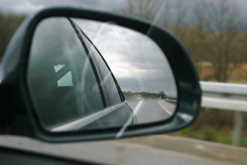 Road Reflecting in Wing Mirror Stock Image - Image of vehicle, reflects ...