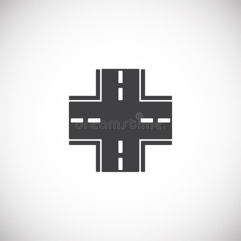 Road Related Icon on Background for Graphic and Web Design. Creative ...