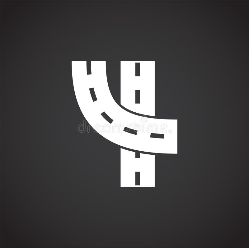 Road Related Icon on Background for Graphic and Web Design. Creative ...