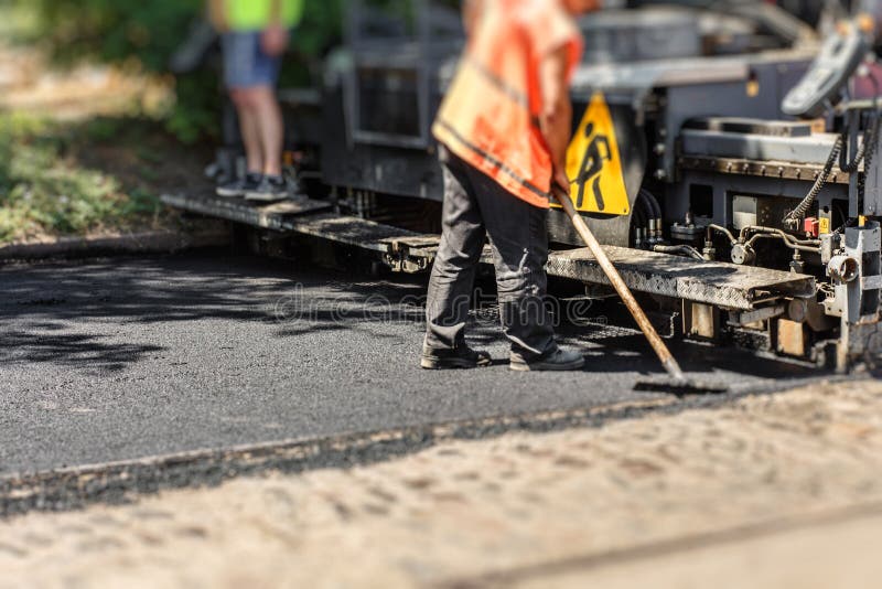 Road repair stock image. Image of profession, highway - 104348825