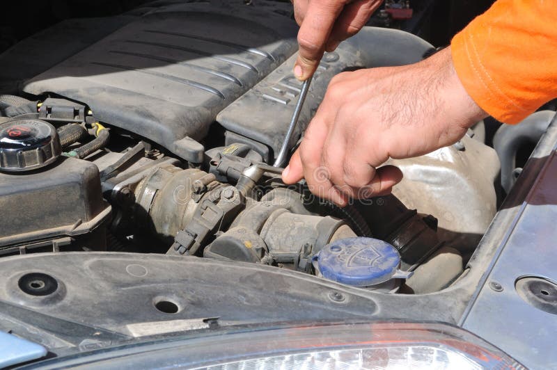 Road repair vehicle stock image. Image of problems, tool - 16612919