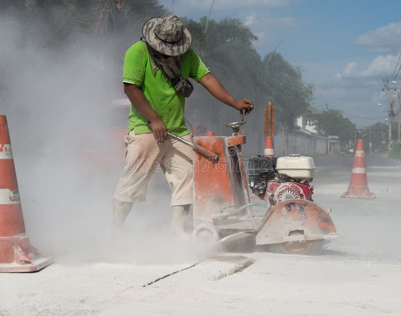 Road Repair stock image. Image of diamond, power, cement - 59007735
